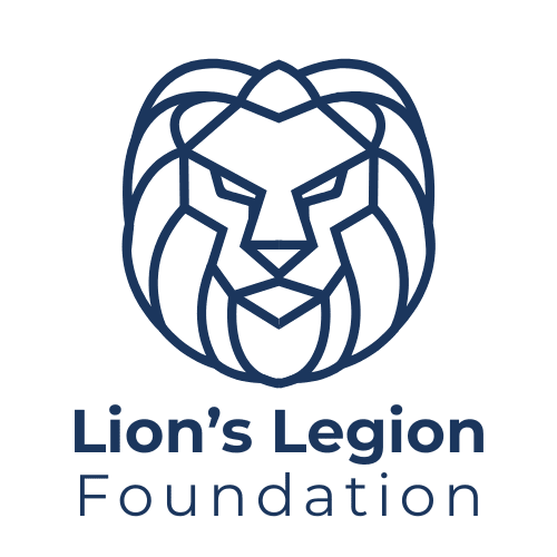 Lion’s Legion Icon Dark Blue vertical – Lion's Legion Foundation